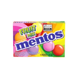 Doces Mentos Slim Box Fruit Mix 12unx24 1g Perfetti Mentos Slim Box