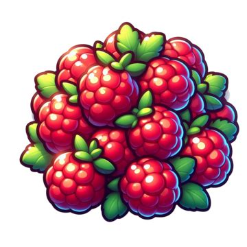 3d Pixel Art Of A Raspberry In Vector Illustration Raspberry