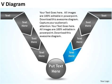 PowerPoint Process Process V Diagram Ppt Backgrounds
