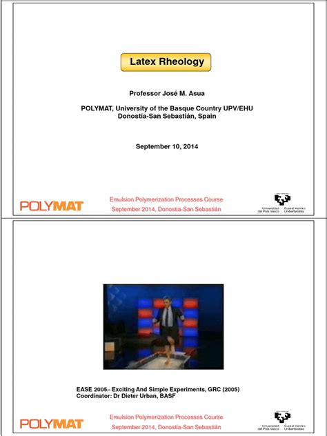 11 Latex Rheology Pdf Viscoelasticity Viscosity