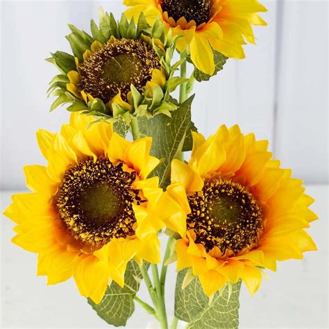 Artificial Sunflower Spray Picks Sprays Florals Craft Supplies