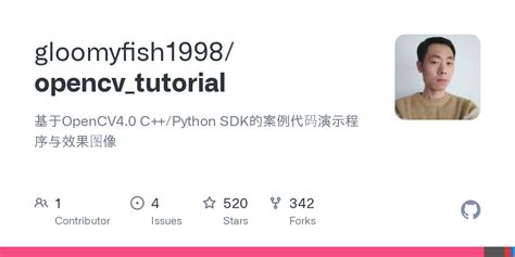 Github Gloomyfish Opencv Tutorial Opencv C Python Sdk