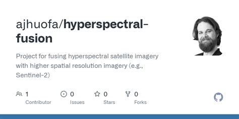 Github Ajhuofahyperspectral Fusion Project For Fusing Hyperspectral