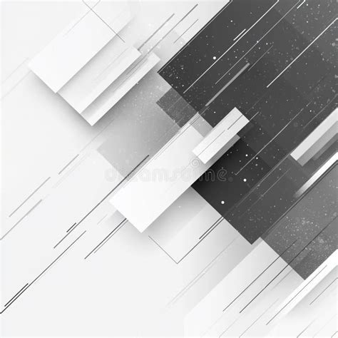 Abstract Geometric Design With Dynamic Lines And Contrasting Shades Generative Ai Stock