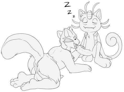 Rule 34 Alolan Meowth Anthro Ass Backsack Balls Dewott Dozer Meowth Duo Erection Esenting