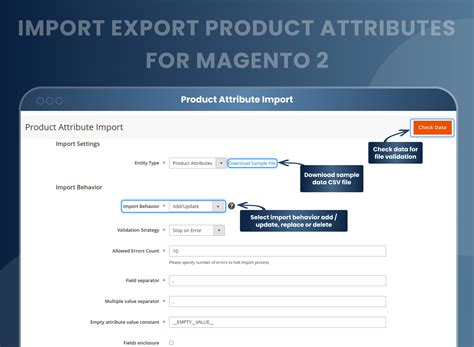 Magento 2 Import Export Product Attributes Extension