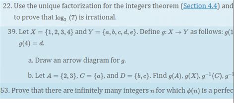 Solved Use The Unique Factorization For The Integers Chegg