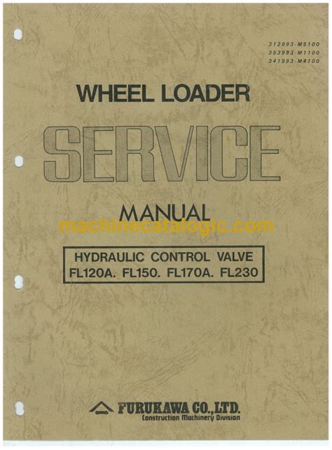 Furukawa Fl120a Fl150 Fl170a Fl230 Wheel Loader Service Manual