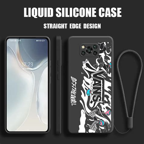 Jual Case Xiaomi Poco X Pro Nfc Graviti Cartoon Free Tali Lanyard Softcase Silicone Square
