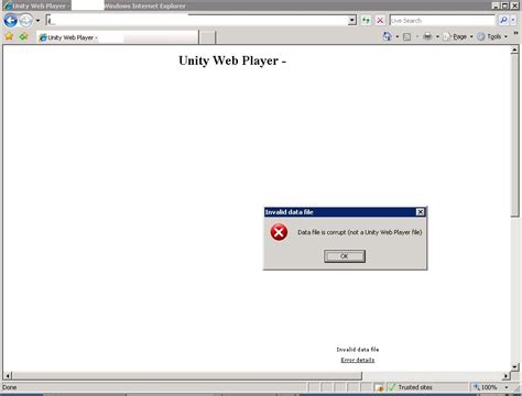 Impossible To Load A Unity Project In A Published Website Unity Engine Unity Discussions