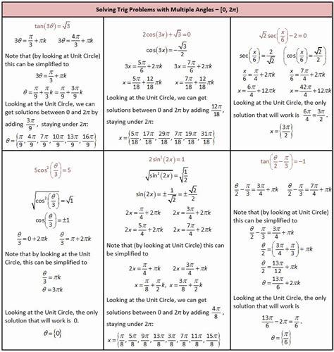 Trig Equations Worksheet 5 1 Answer Key Tessshebaylo