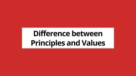 Principles Vs Values Whats The Difference 2025