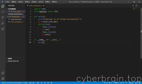 ESP 开发指南一刷MicroPython固件使用VSCode开发 CyberBrain top ESP 开发指南一刷MicroPython固件使用VSCode开发 CyberBrain top