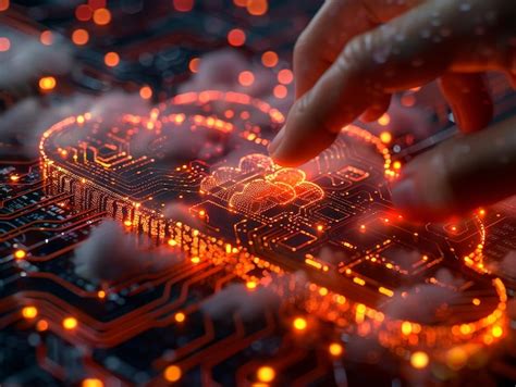 Conceptual Cloud Platform Visual Emphasizing The Seamless Integration Of Data Across A Secure