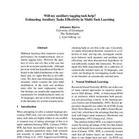 Will My Auxiliary Tagging Task Help Estimating Auxiliary Tasks