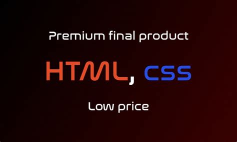 Do Programming In Css And Html By Aggiczy Fiverr
