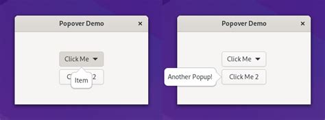 Popovers — Pygobject