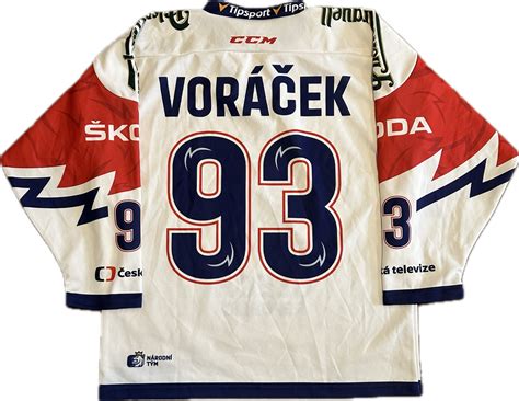 Czech Republic Iihf Hockey Jersey L Slapshot Vintage