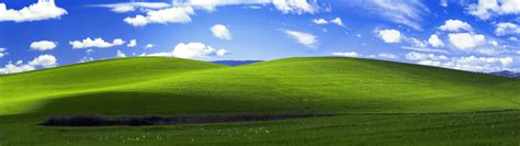 Made An Extended Dual Monitor Bliss From Windows Xp Using Dall E 2 Feel Free To Use