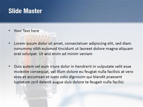 Ethernet Patch Cord Powerpoint Templates Ethernet Patch Cord