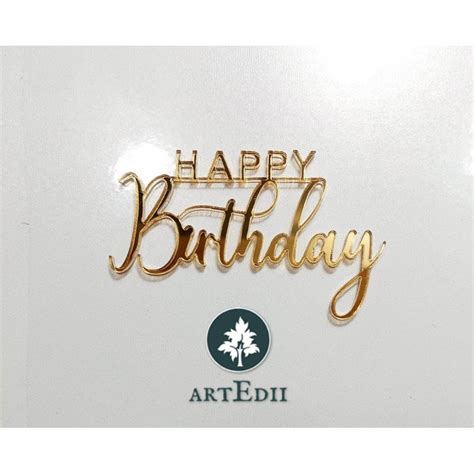 Dekor napis happy birthday na tort