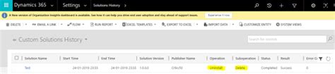 Quick Tip Solution History In Dynamics 365 Msdynamicsblog By Deepesh