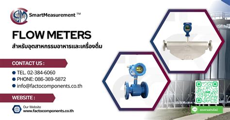 Flow Meter สำหรับอุตสาหกรรมอาหารและเครื่องดื่ม Facto Components