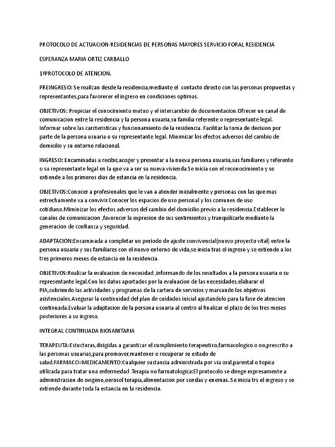 Resumen Protocolo Pdf Higiene Comportamiento