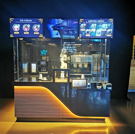 Coffee Robot Barista Robot Robotic Coffee Kiosk VLT Robotic Manufacturing LLC