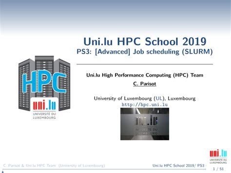Advanced Job Scheduling With Slurm Ul Hpc Tutorials