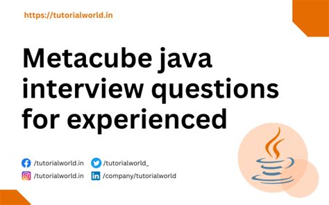 Java Interview Archives Tutorial World