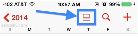 Access The Calendar List View For Specific Dates On Iphone With Ios