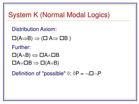 Ppt 74419 Artificial Intelligence Modal Logic Systems Powerpoint Presentation Id3396800