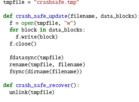 Figure 1 1 From Certifying A Crash Safe File System By Haogang Semantic Scholar