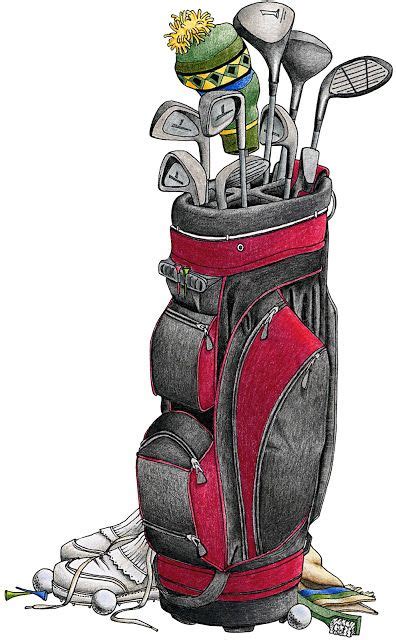 Golf Bag Clipart Png Golf Stance Golf Cards Golf Bags
