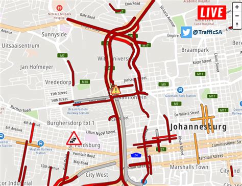 TrafficSA On Twitter JHB Braamfontein Update SAMWU Members Blocking The M1 Highway And