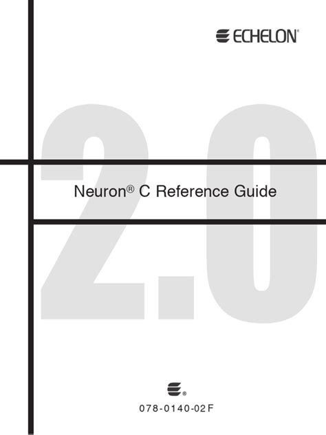 078 0140 02f Neuron C Reference Guide Pdf Typography Bracket