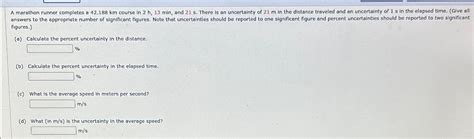 Solved Figuresa ﻿calculate The Percent Uncertainty In