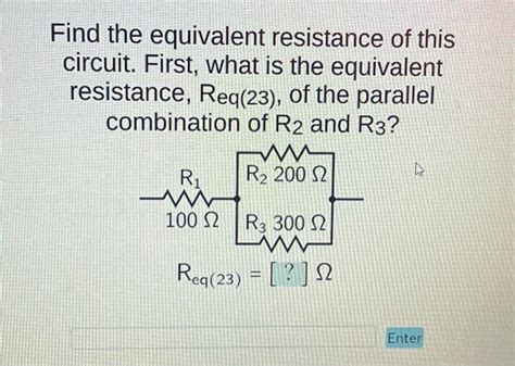 Solved Find The Equivalent Resistance Of This Circuit F