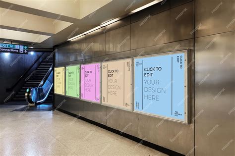 Premium Psd Sequence Of Poster Displays Mockup