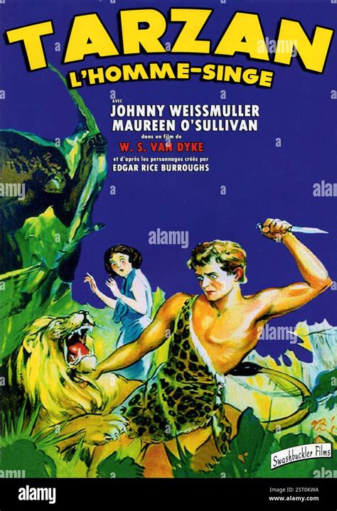 Tarzan The Ape Man Us 1932 Johnny Weissmuller As Tarzan Maureen O