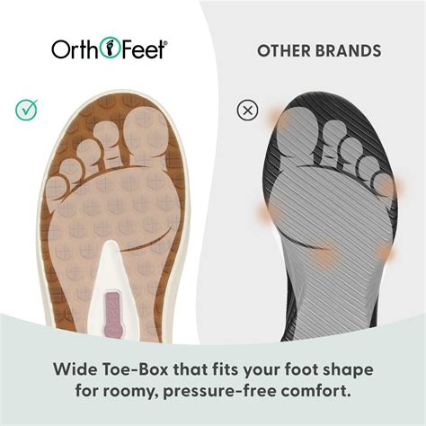 Orthofeet Womens Orthopedic Wander Hands Free Leather Slip On Dress
