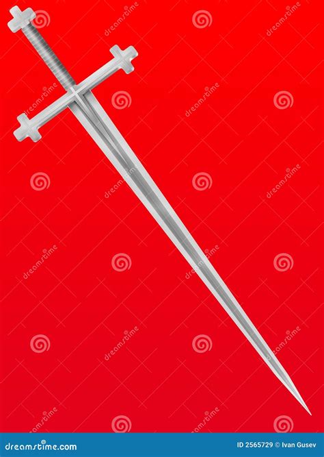 Sword Crusader Stock Illustration Illustration Of History 2565729