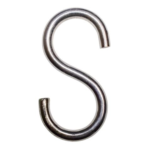 Rch Hardware Sh B13 L Brass S Hook 24 Gauge Various Finishes 5 Pack