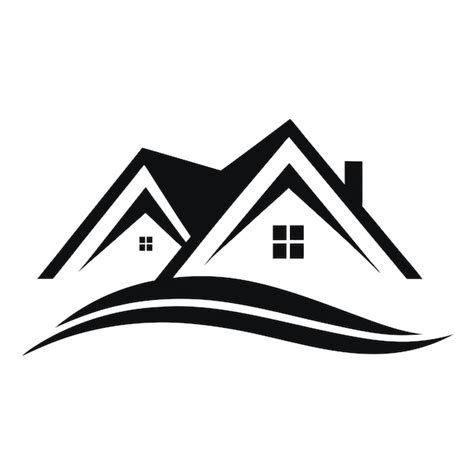 Real Estate Logo Roof Logo Design Silhouette Houses Logo Icon Design Ai