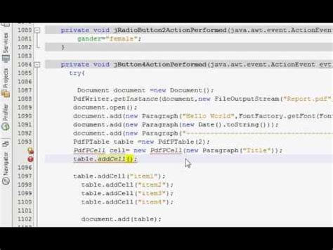 Java Prog 78 Reports Itext Add Title To Table Change Cell Colour