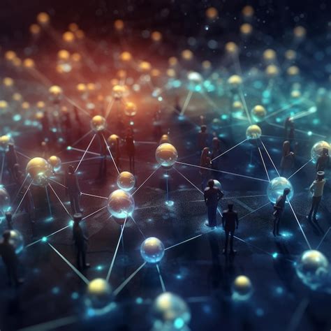 Premium Ai Image Social Networking Interconnection Generative Ai