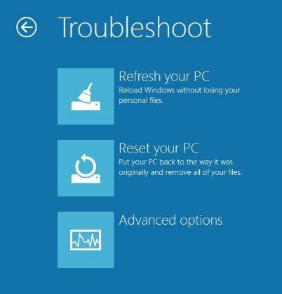 How Do I Use Refresh And Reset In Windows 8