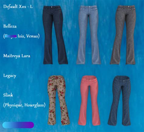 Second Life Marketplace Cute But Psycho Bellbottom Jeans Belleza
