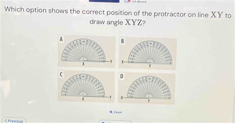 solved not allowed which option shows the correct position of the